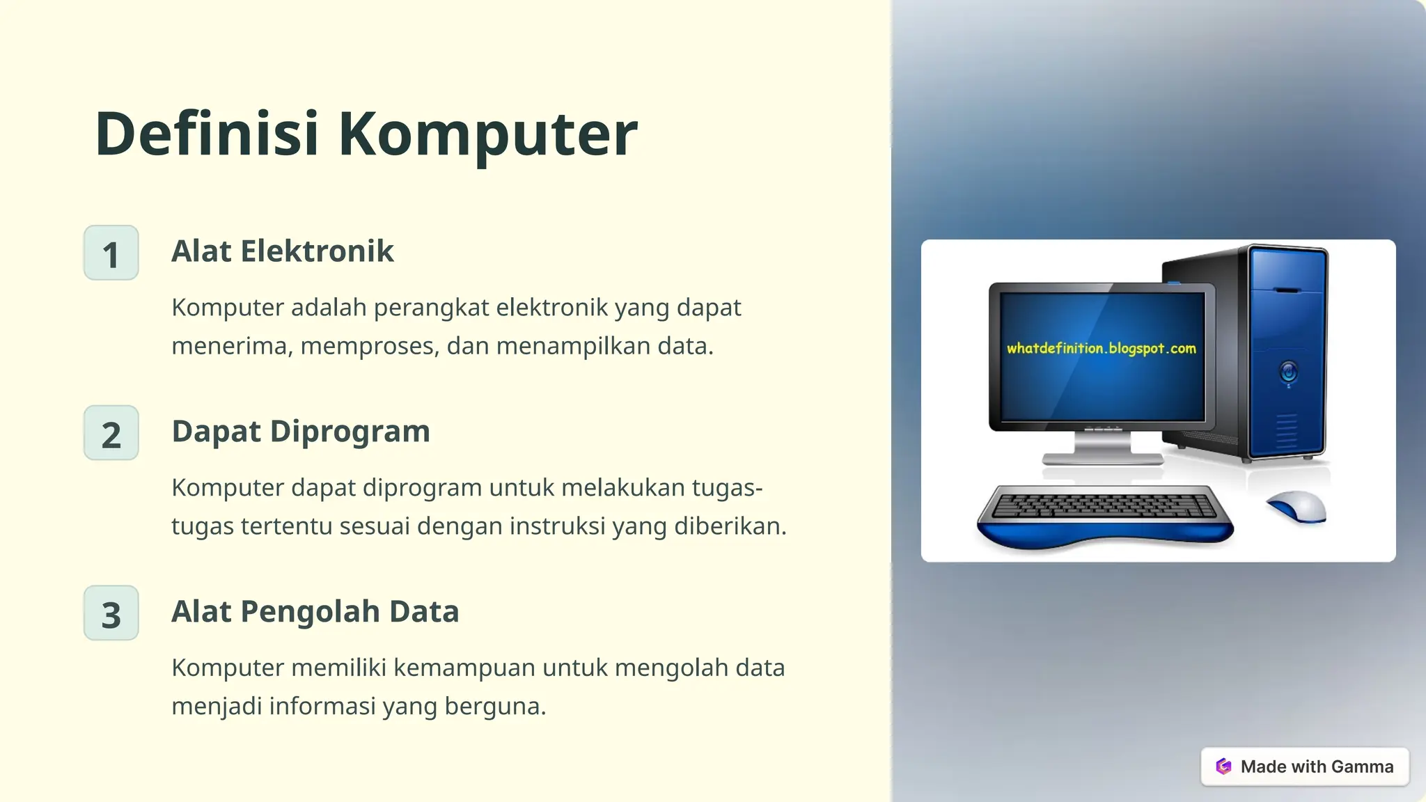Pengenalan komputer-pengertian-komponen- | PPT