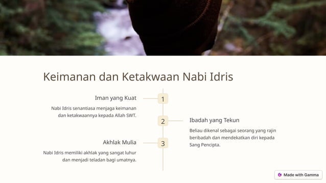 Ppt nabi idris sejarah nabi idris dari awal sampai akhir | PPTX