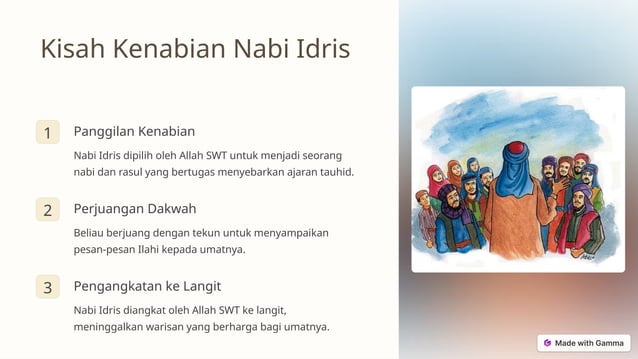 Ppt nabi idris sejarah nabi idris dari awal sampai akhir | PPTX