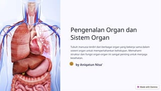 Pengenalan-Organ-dan-Sistem-Organ.pptx kela MI | PPTX