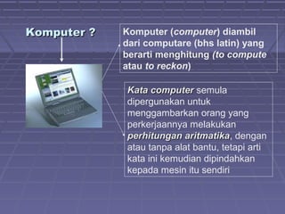 Pengenalan perkembangan-komputer | PPT
