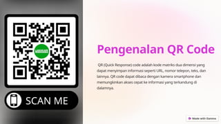 Pengenalan QR Code untuk pemulaaaaaaaaaaa | PPT