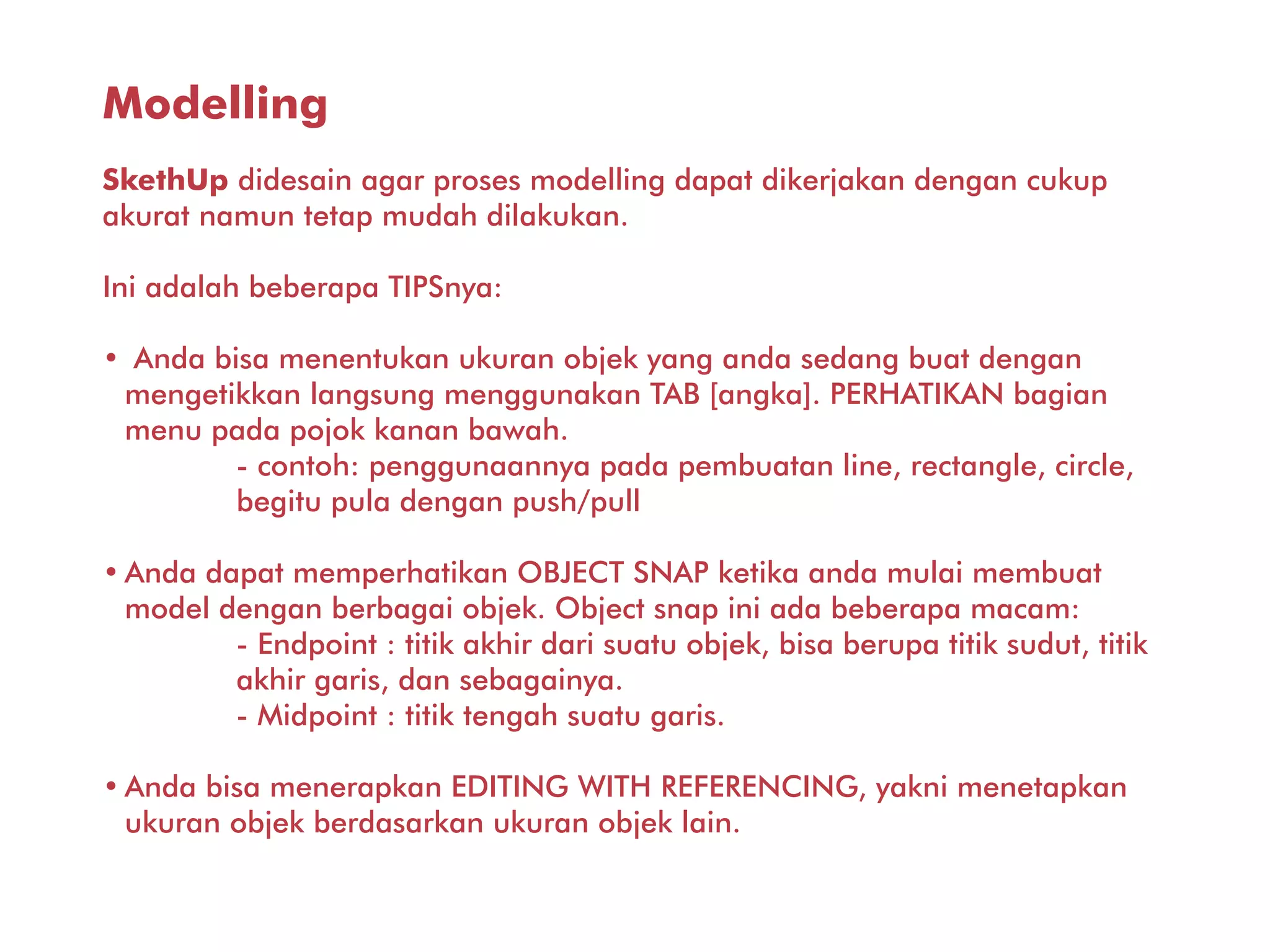 Pengenalan sketch up-ar2200 | PDF