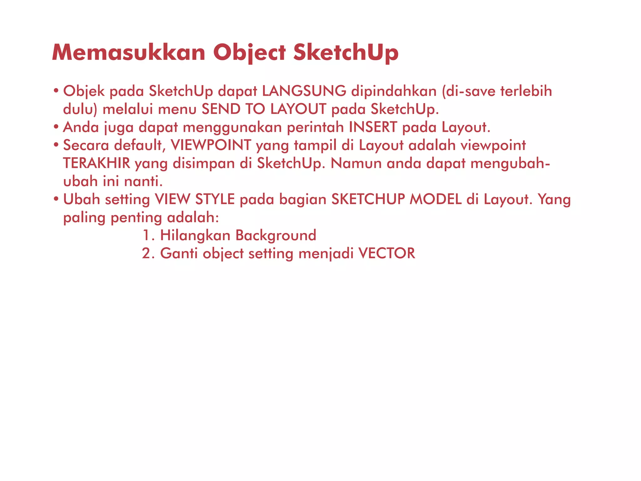 Pengenalan sketch up-ar2200 | PDF