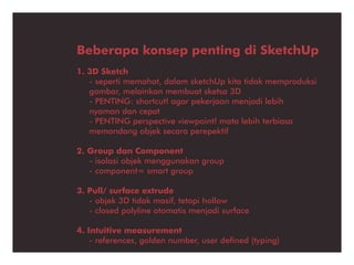 Pengenalan sketch up-ar2200 | PDF