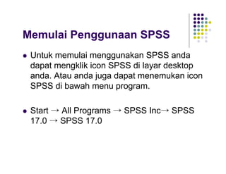 Pengenalan SPSS | PDF