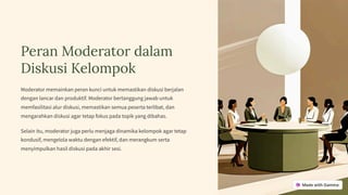 pengenalan diskusi kelompok dalam upaya peningkatan komunikasi secara ...