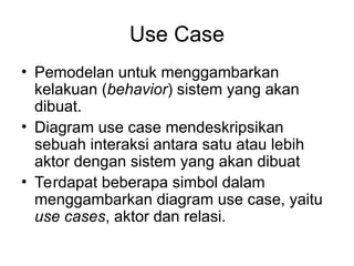 engembangan Use Case Diagram langkah | PPT