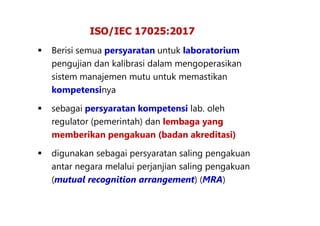 Pengenalan 17025 | PDF