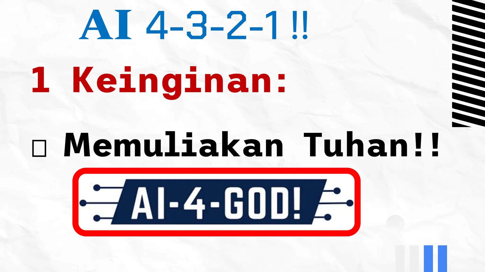 Roadshow AI-4-GOD JKI Injil Kerajaan - Alkitab GPT | PPT