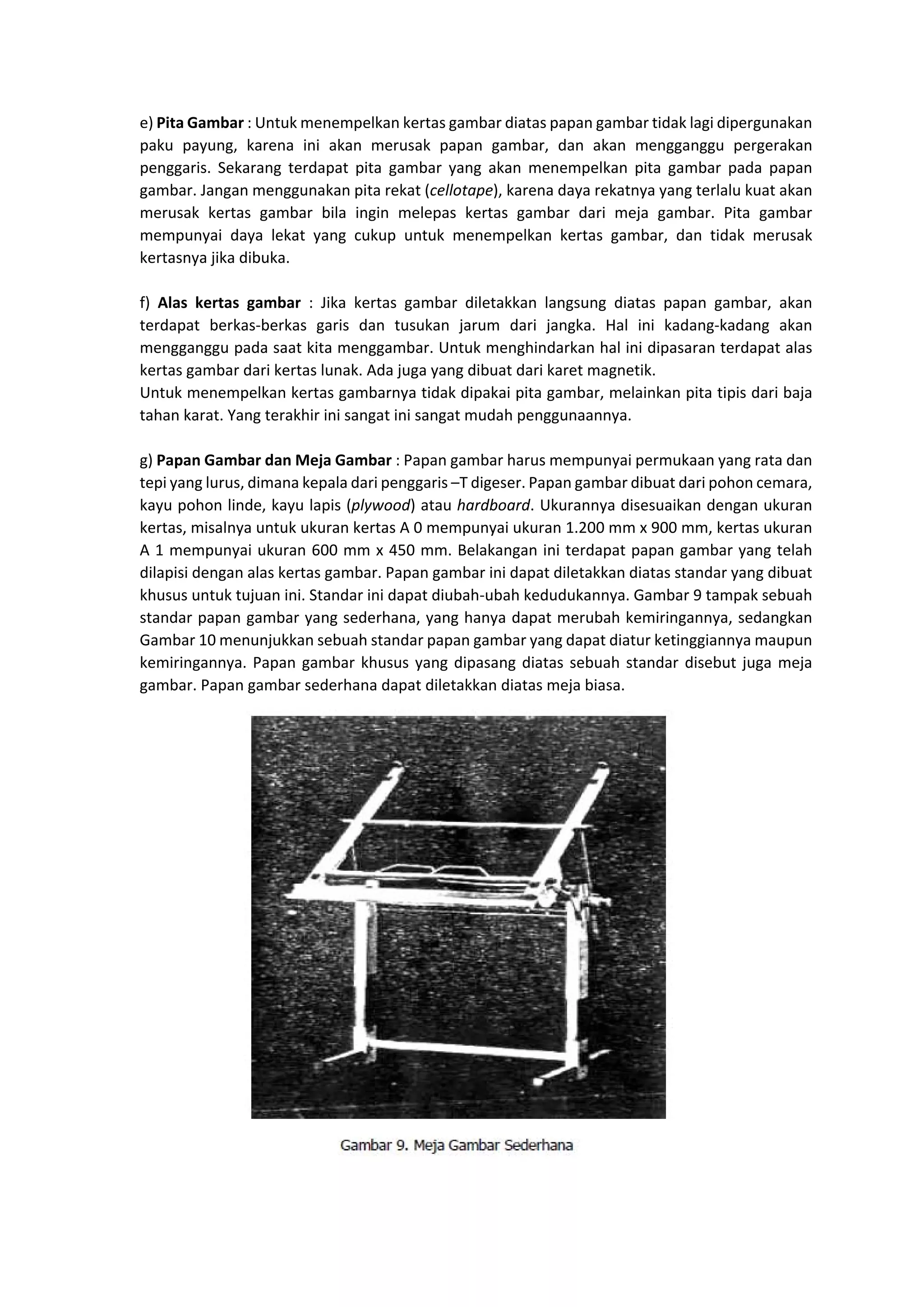 Pengenalan alat dan bahan gambar teknik | PDF