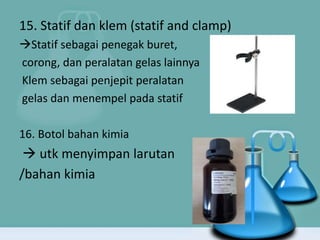 Pengenalan alat gelas dan perawatannya | PPTX