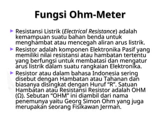 Pengenalan Alat Ukur Multimeter - AVO Meter.ppt