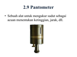 Pengenalan alat ukur tanah sederhana | PPTX