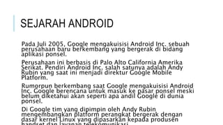 Pengenalan android | PPTX
