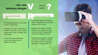 PENGENALAN AUGMENTED REALITY (AR) SEBAGAI MEDIA PEMBELAJARAN | PPT