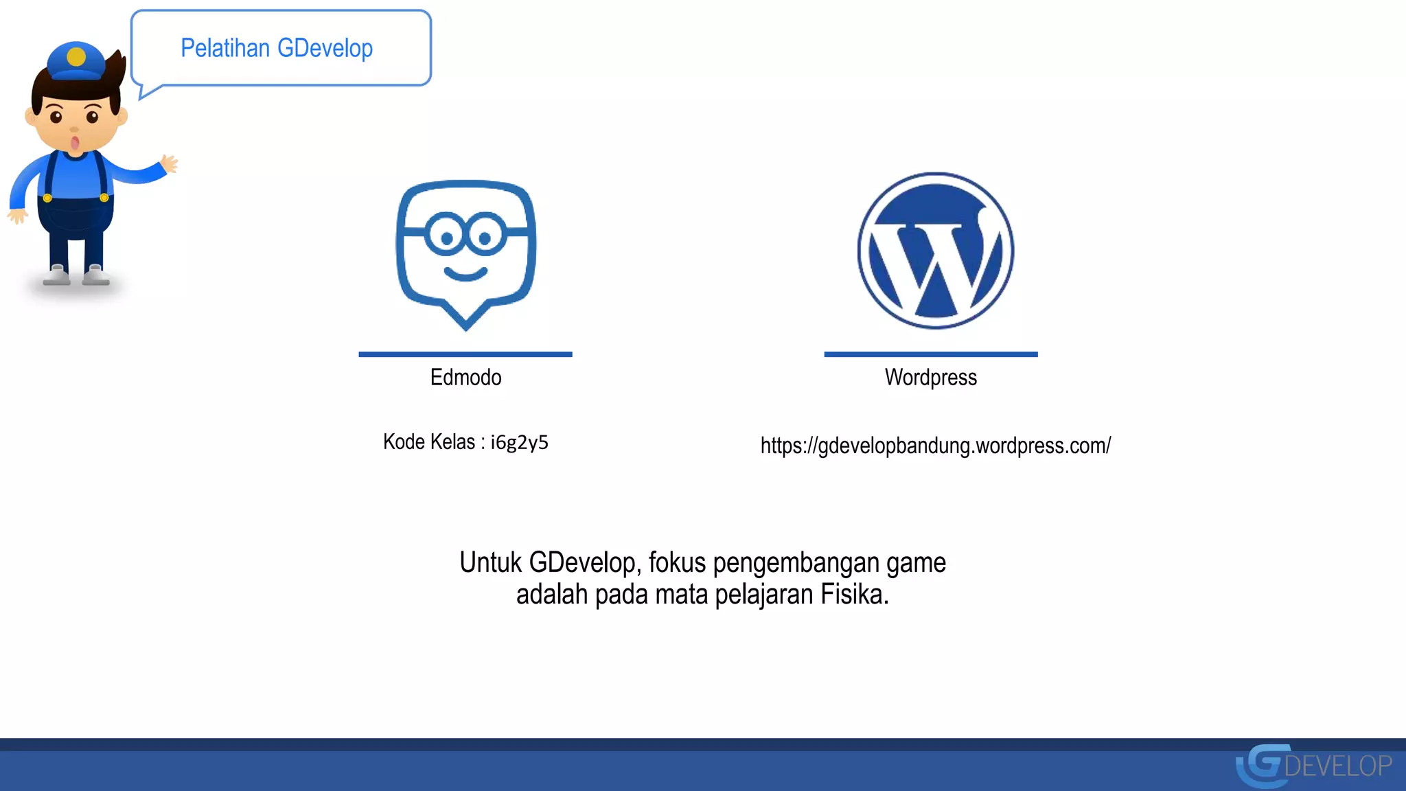 Pengenalana tools gdevelop | PPTX