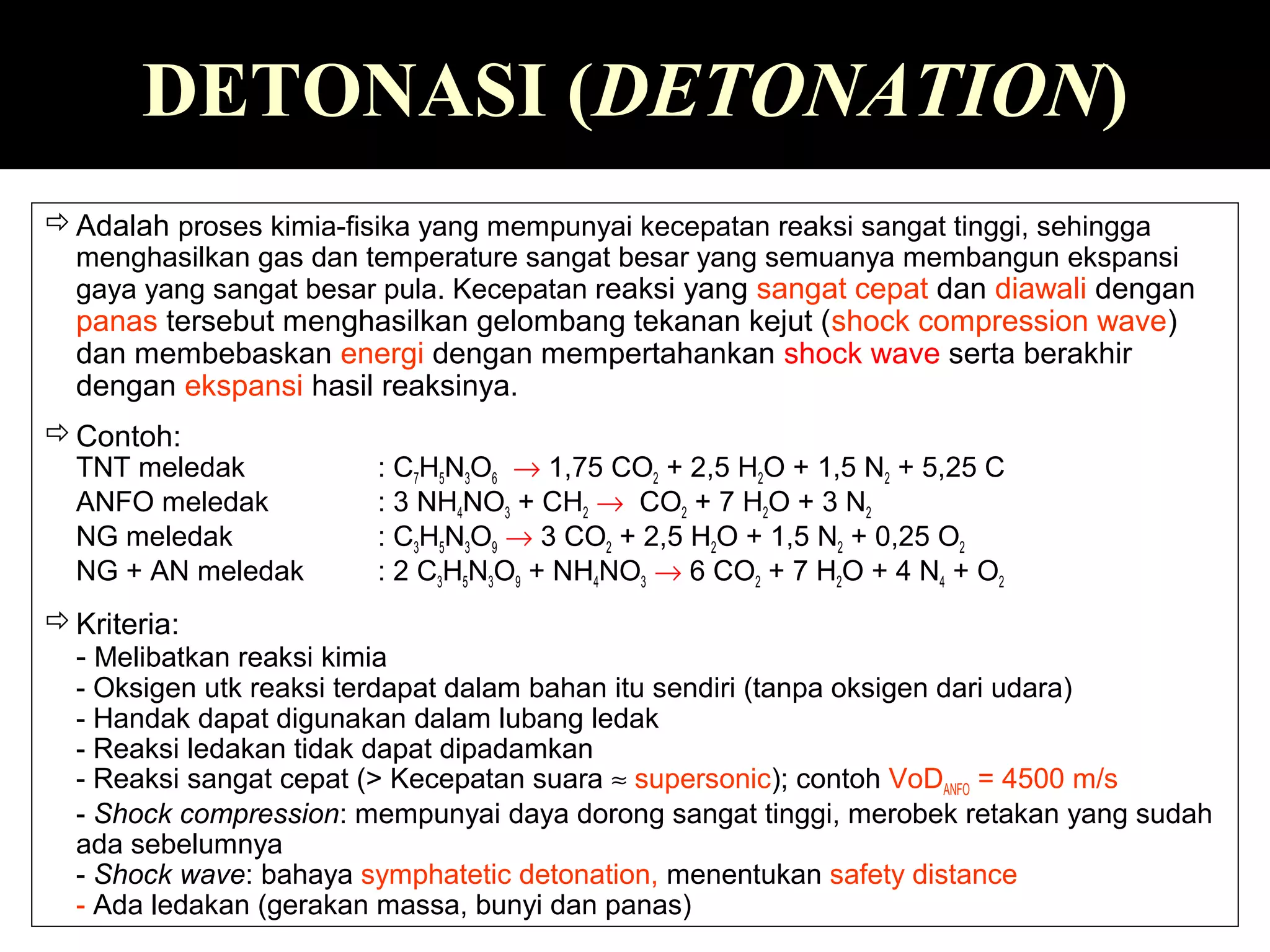 Pengenalan bahan peledak | PPT