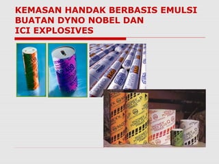 Pengenalan bahan peledak | PPT