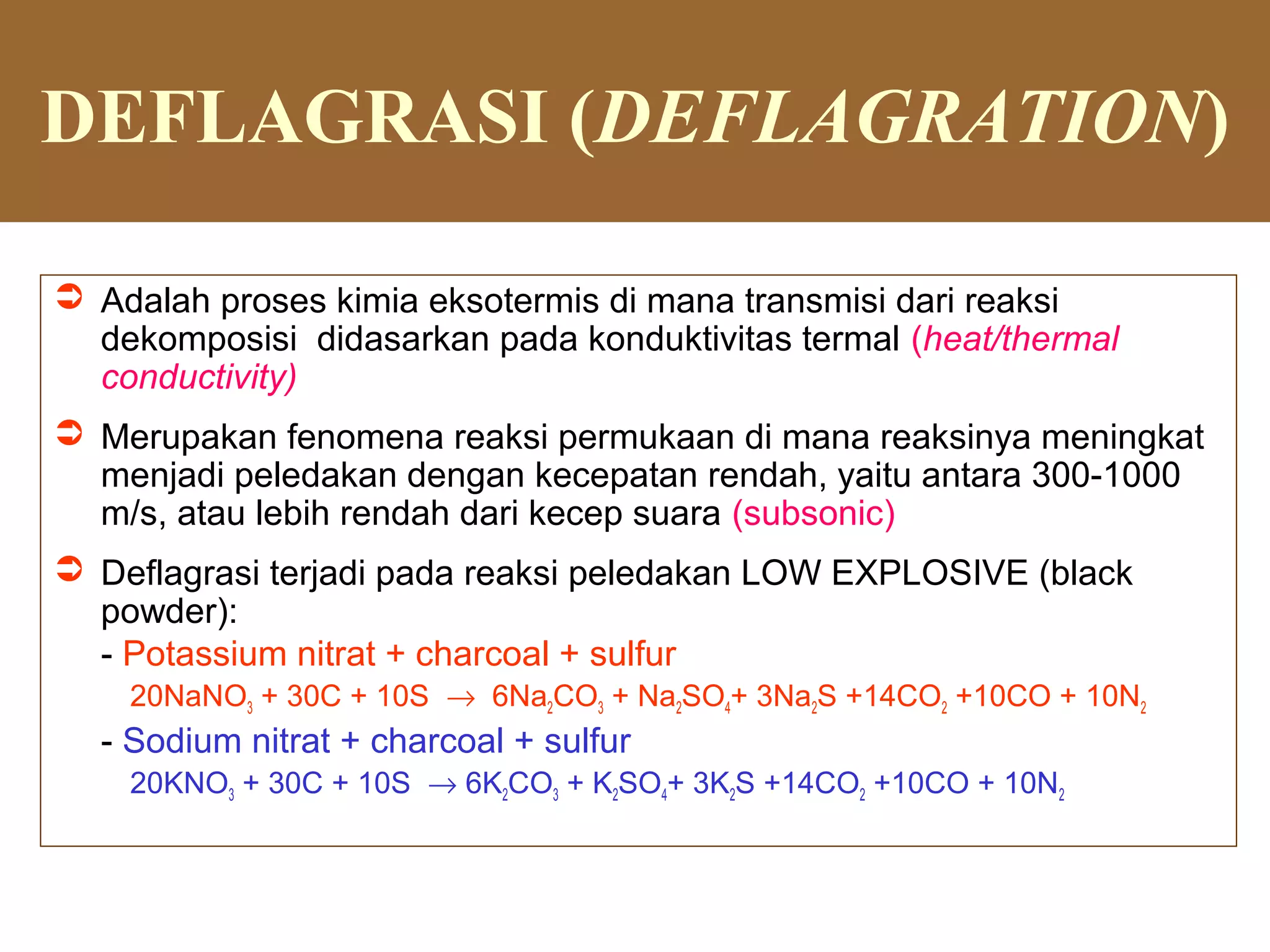 Pengenalan bahan peledak | PPT