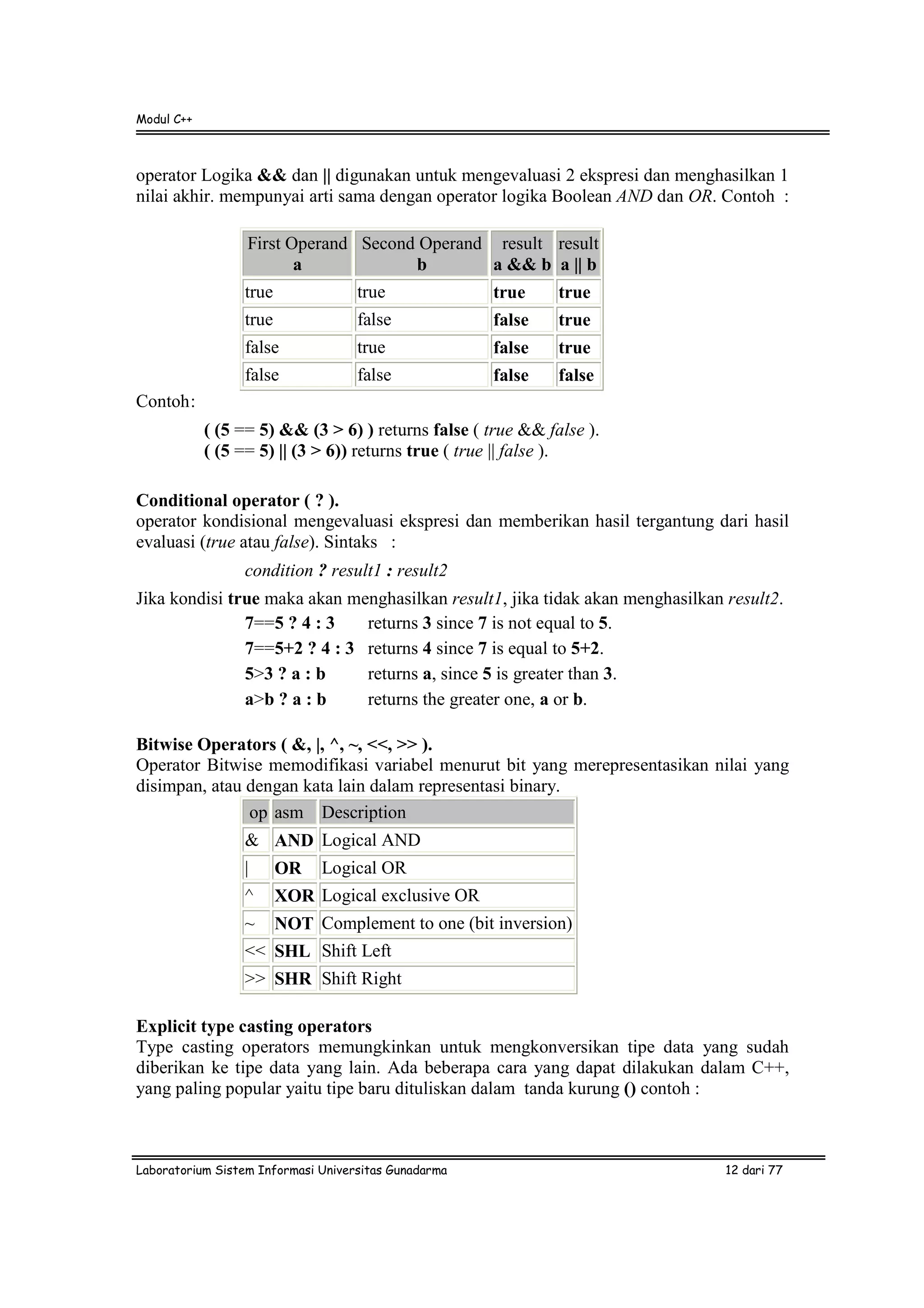 Pengenalan bahasa c++ | PDF