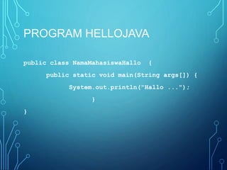 Pengenalan bahasa java & instalasi java.pptx