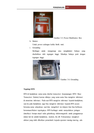 Pengenalan BTS (Base Tranceiver Station) | DOCX