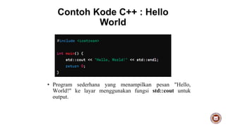 Pengenalan C++ aaaaaaaaaaaaaaaaaaaaaaaaaaaaaaaaaaaaaaaaaaaaaaaaa | PPT | Free Download