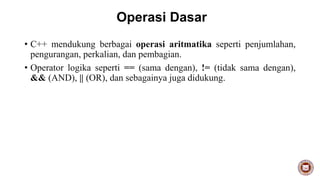 Pengenalan C++ aaaaaaaaaaaaaaaaaaaaaaaaaaaaaaaaaaaaaaaaaaaaaaaaa | PPT