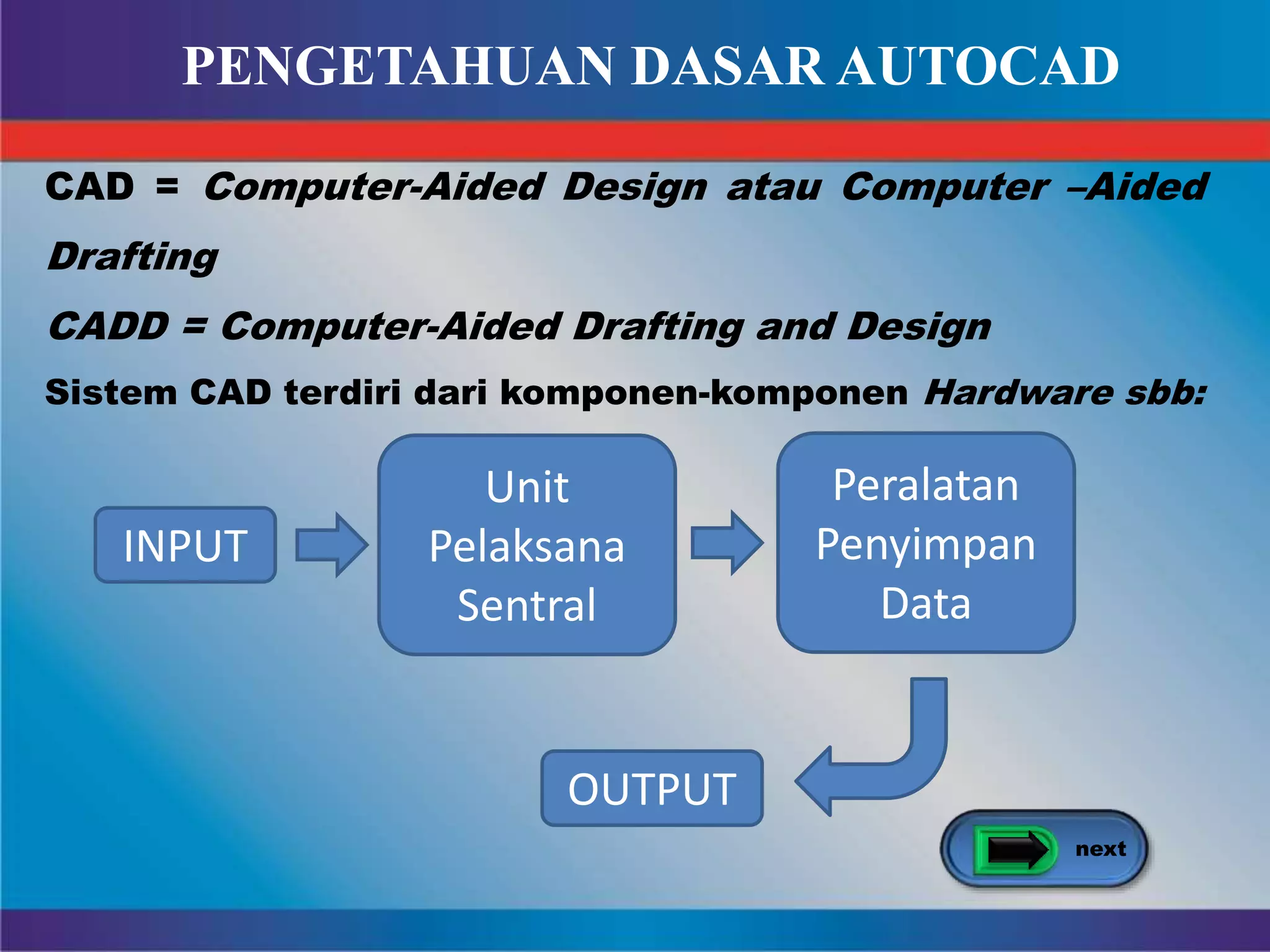 Pengenalan cad | PPTX