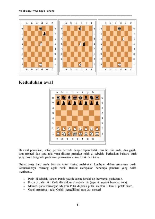 Pengenalan catur | DOCX