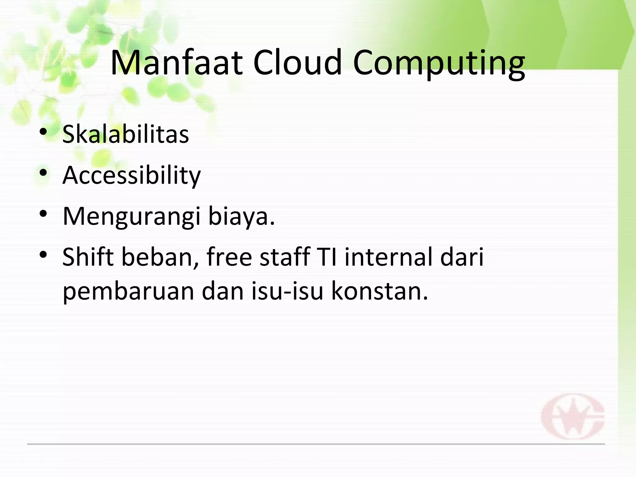 Pengenalan cloud computing | PPT