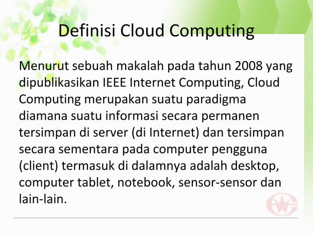 Pengenalan cloud computing | PPT