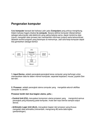 Pengenalan Komputer | PDF