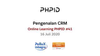 Pengenalan CRM - PHP.ID