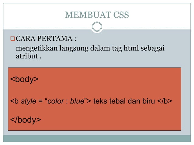 Pengenalan css | PPT