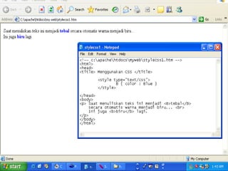 Pengenalan css | PPT