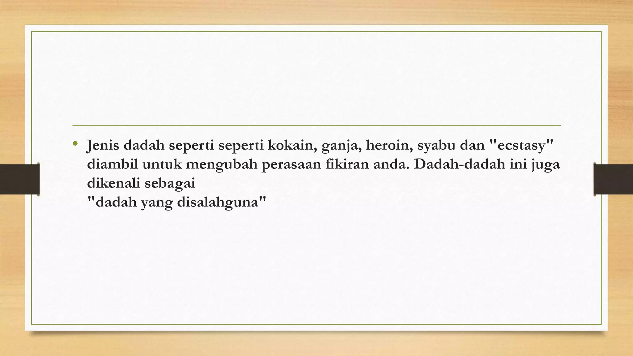 Pengenalan dadah | PPTX