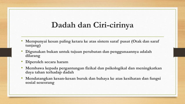 Pengenalan dadah | PPT