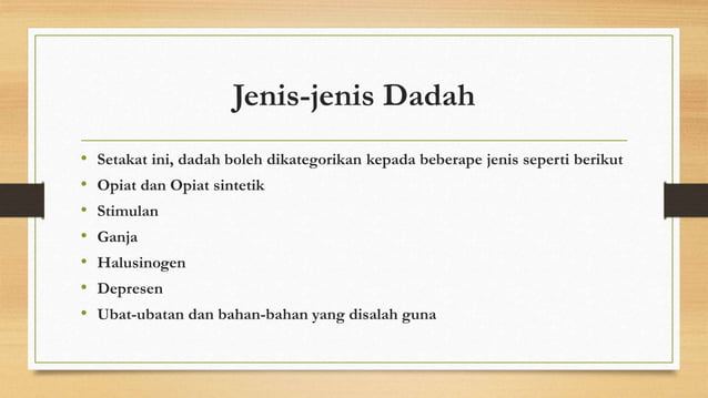Pengenalan dadah | PPT