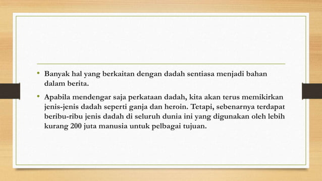 Pengenalan dadah | PPT