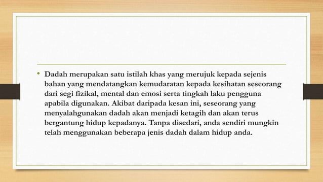 Pengenalan dadah | PPT