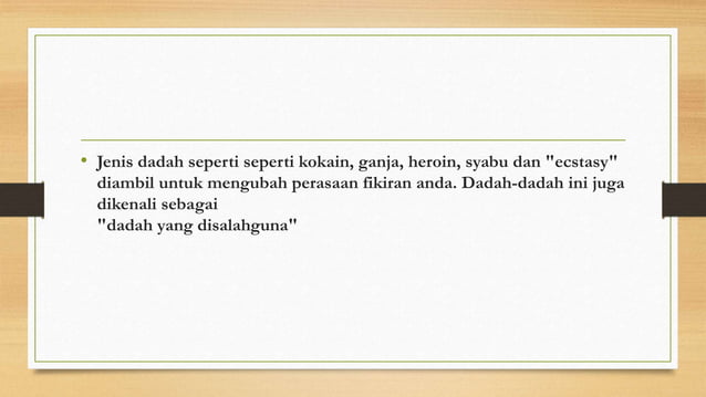 Pengenalan dadah | PPT