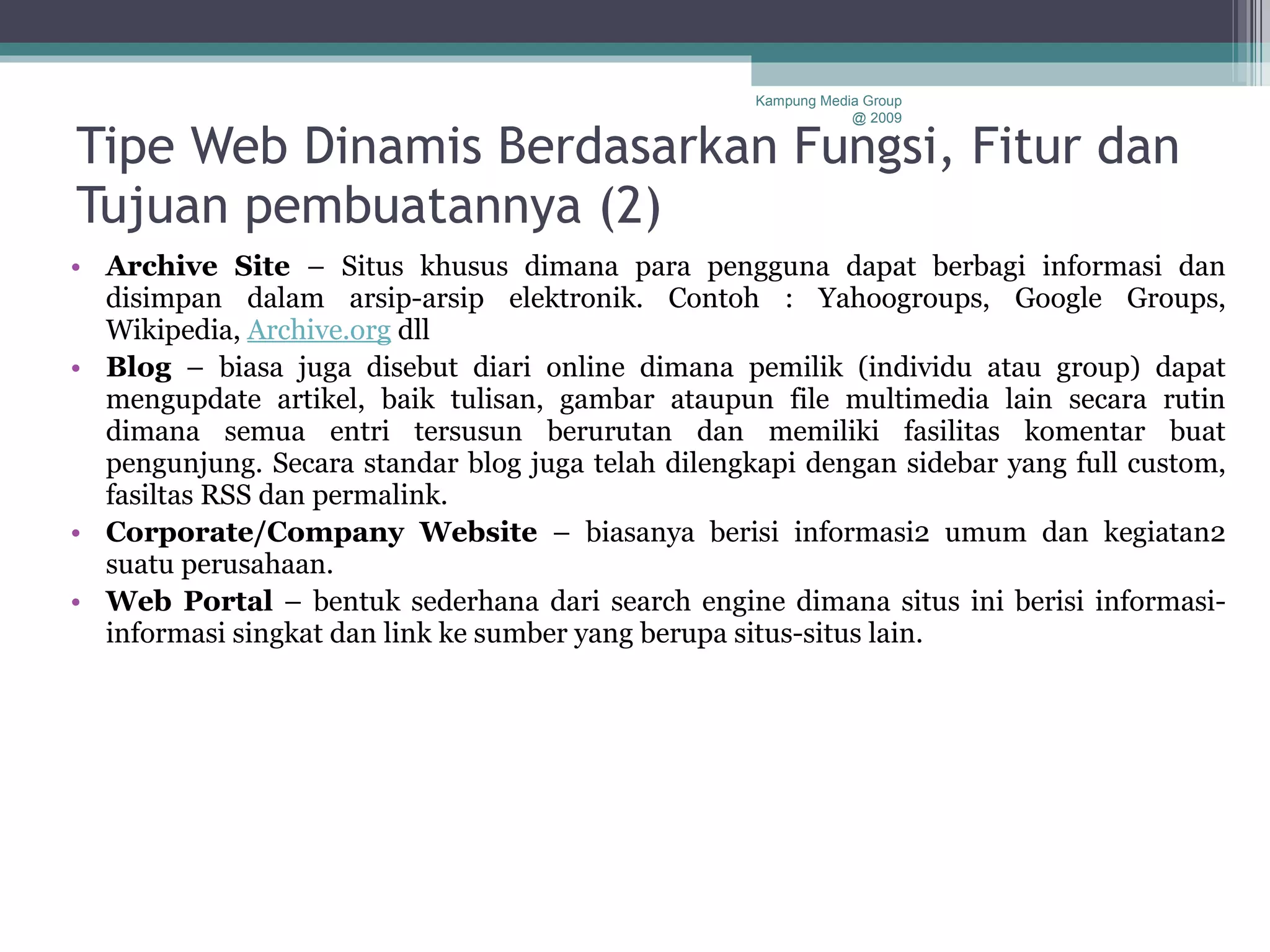 Pengenalan Dasar Internet Dan Website | PPT