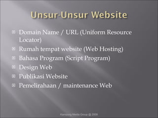 Pengenalan Dasar Internet Dan Website | PPT