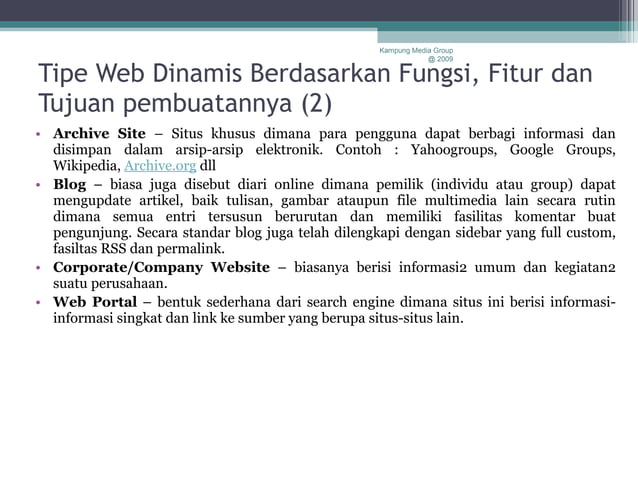Pengenalan Dasar Internet Dan Website | PPT