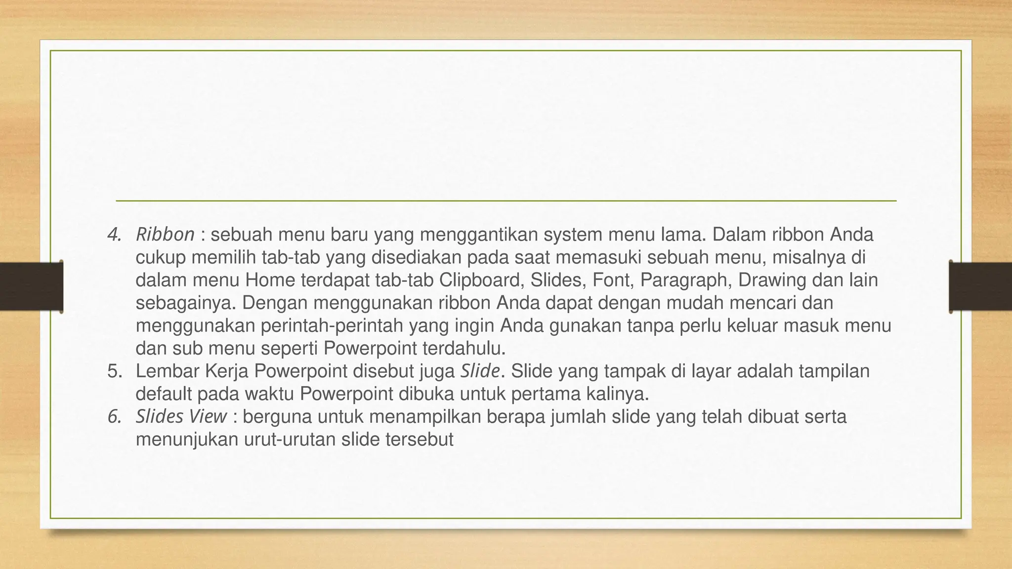 materi pengenalan dasar power point untuk presentasi | PPTX