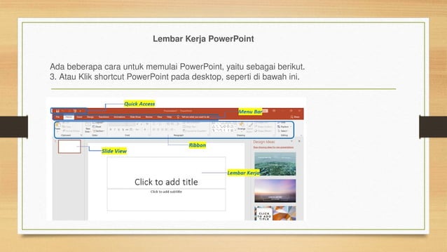 materi pengenalan dasar power point untuk presentasi | PPTX