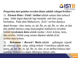 Pengenalan dasar sistem basisdata | PDF