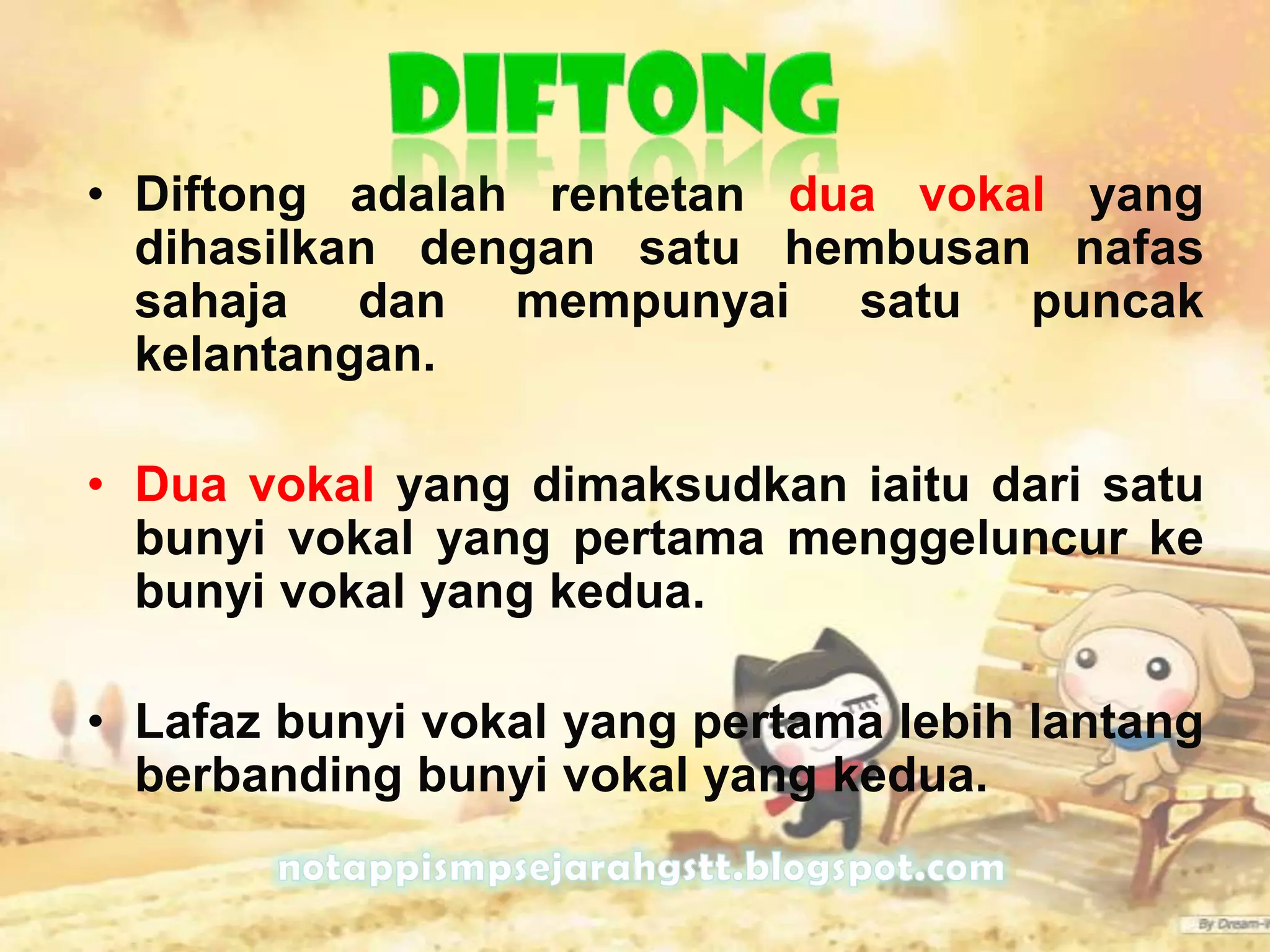 Pengenalan diftong | PPSX